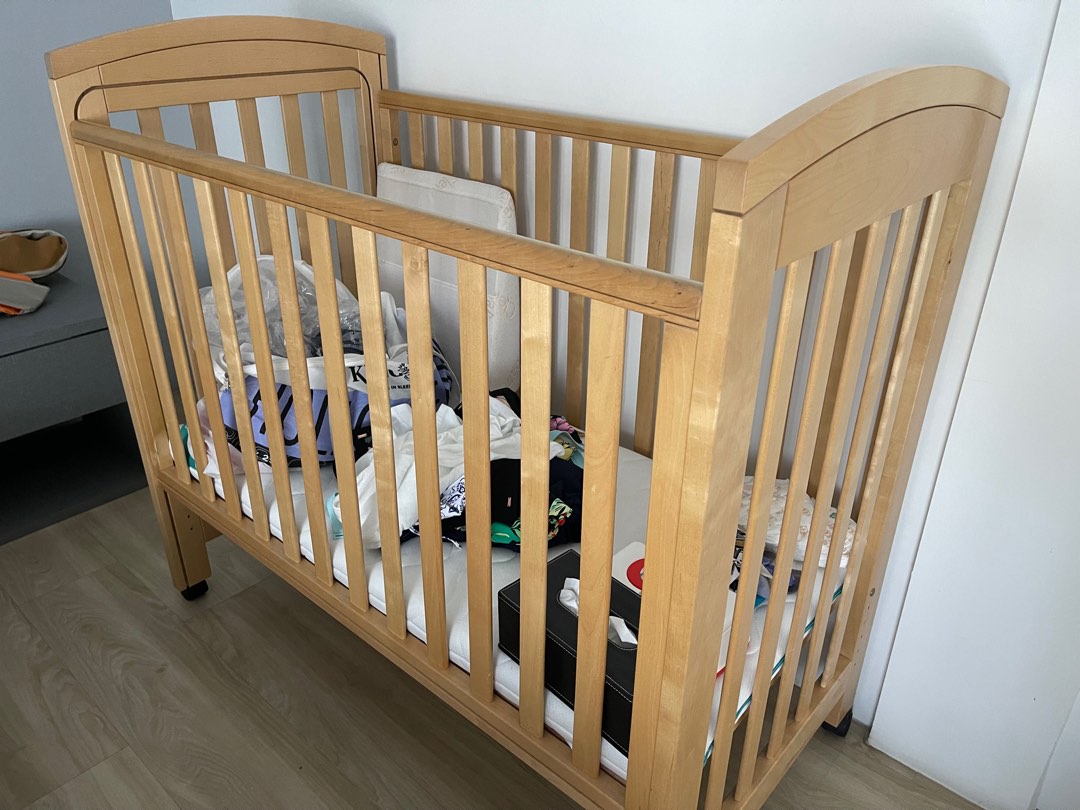 Extremely sturdy Mothercare wooden cot, Babies & Kids, Baby Nursery ...