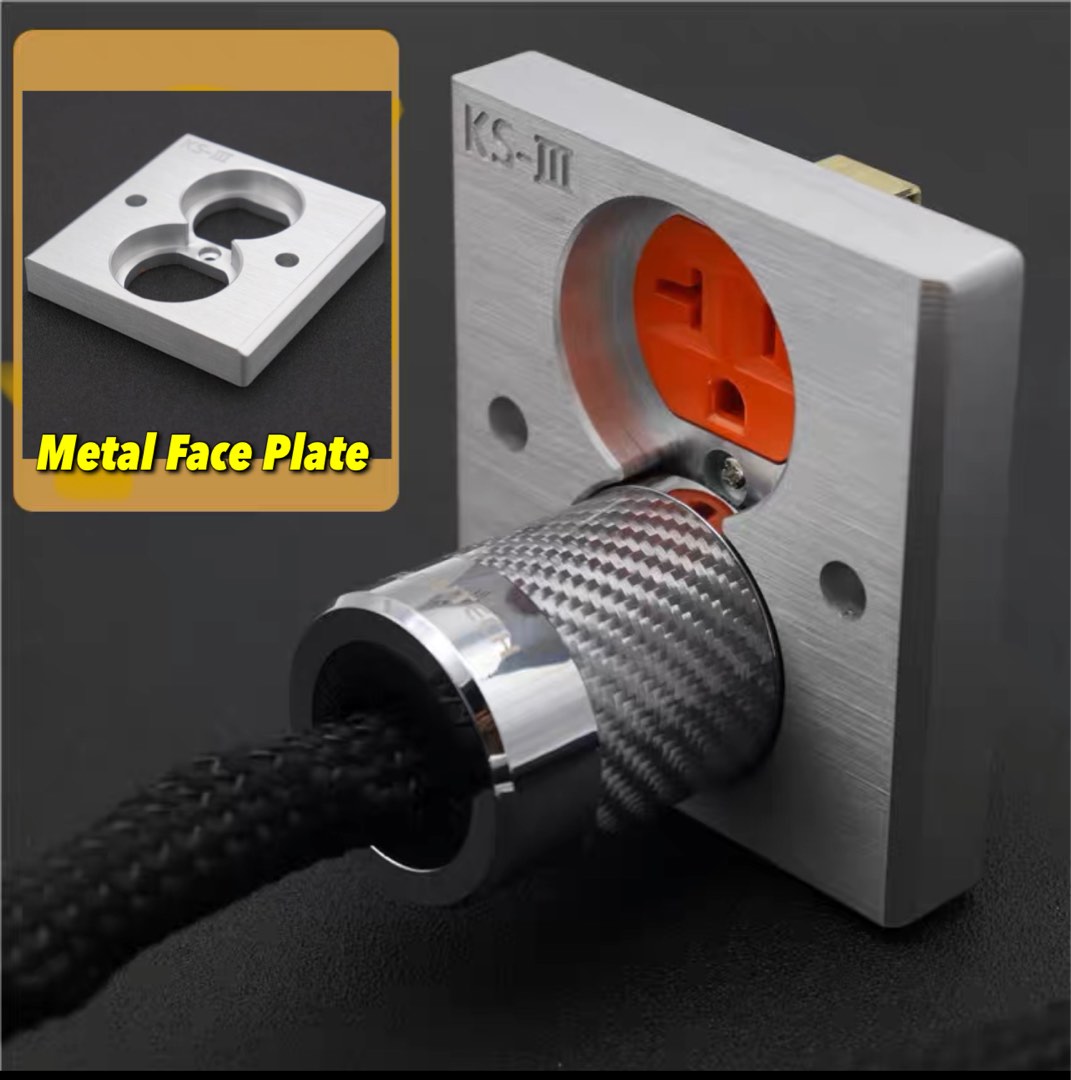High-end Face plate for US receptacle wall socket -16mm thick, Audio ...