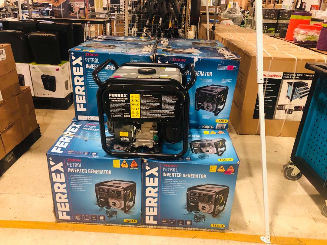 FERREX 3300W Petrol Inverter Generator TTA-3750, Commercial ...