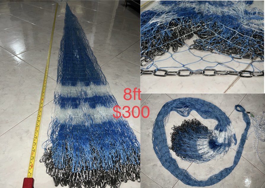 Fish Cast Net Super Strength Braided (Japan-JOF) HANDMADE Fish Cast Net ...