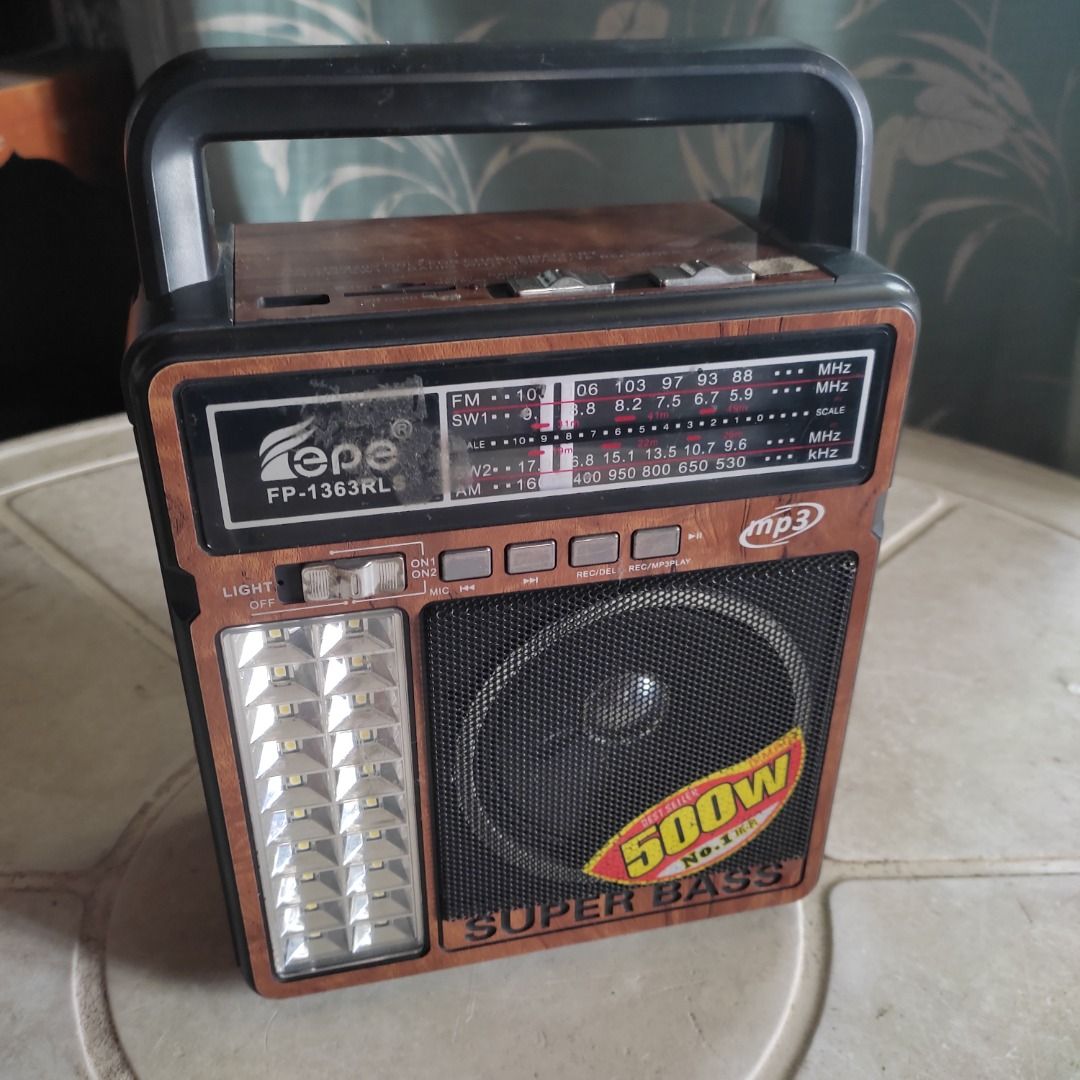 Portable Radio MP3 Player radio with Battery and 220v Cord Radio, Audio ...