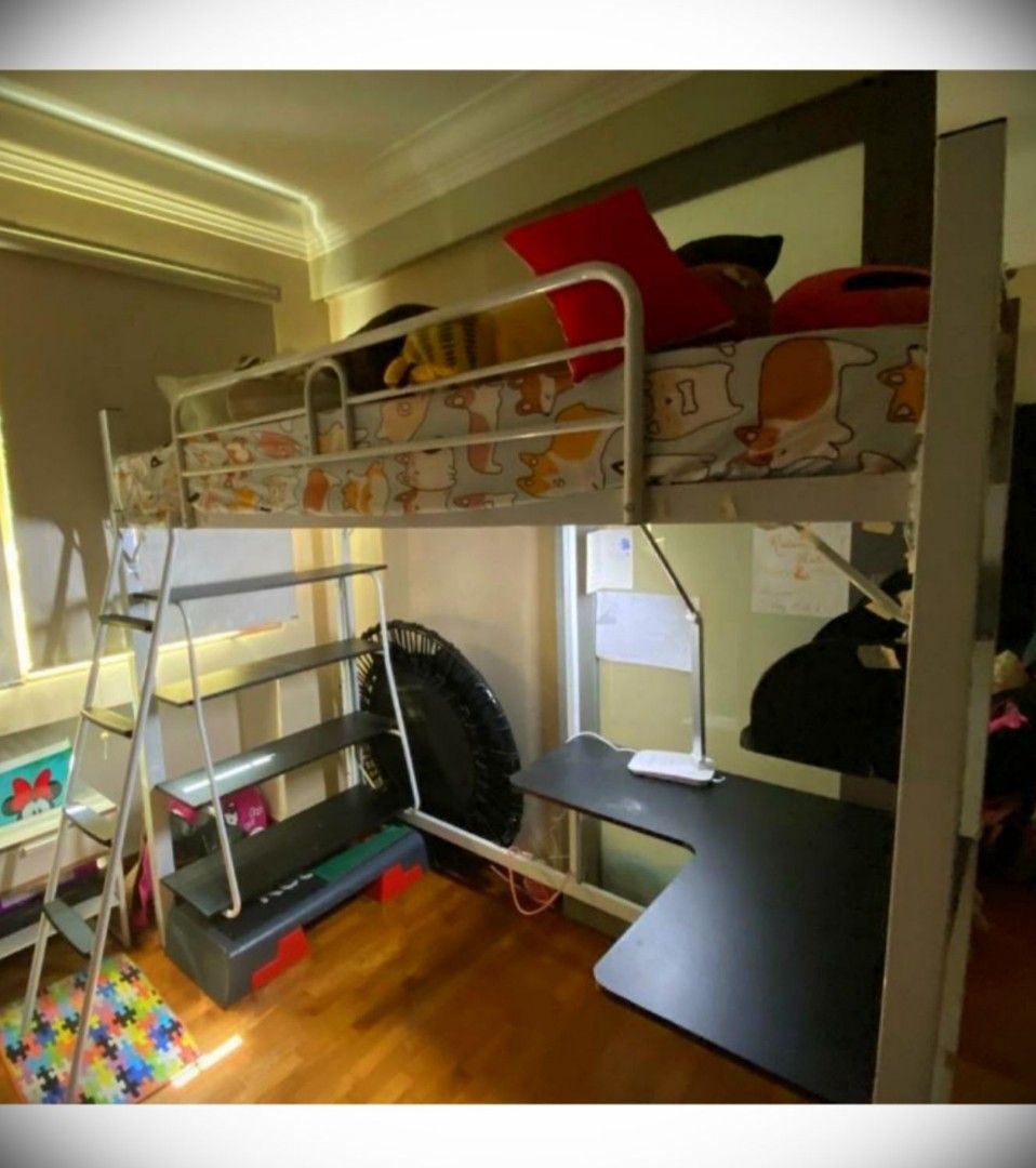 FREE! Double Decker Bunk Bed, Furniture & Home Living, Furniture, Bed ...