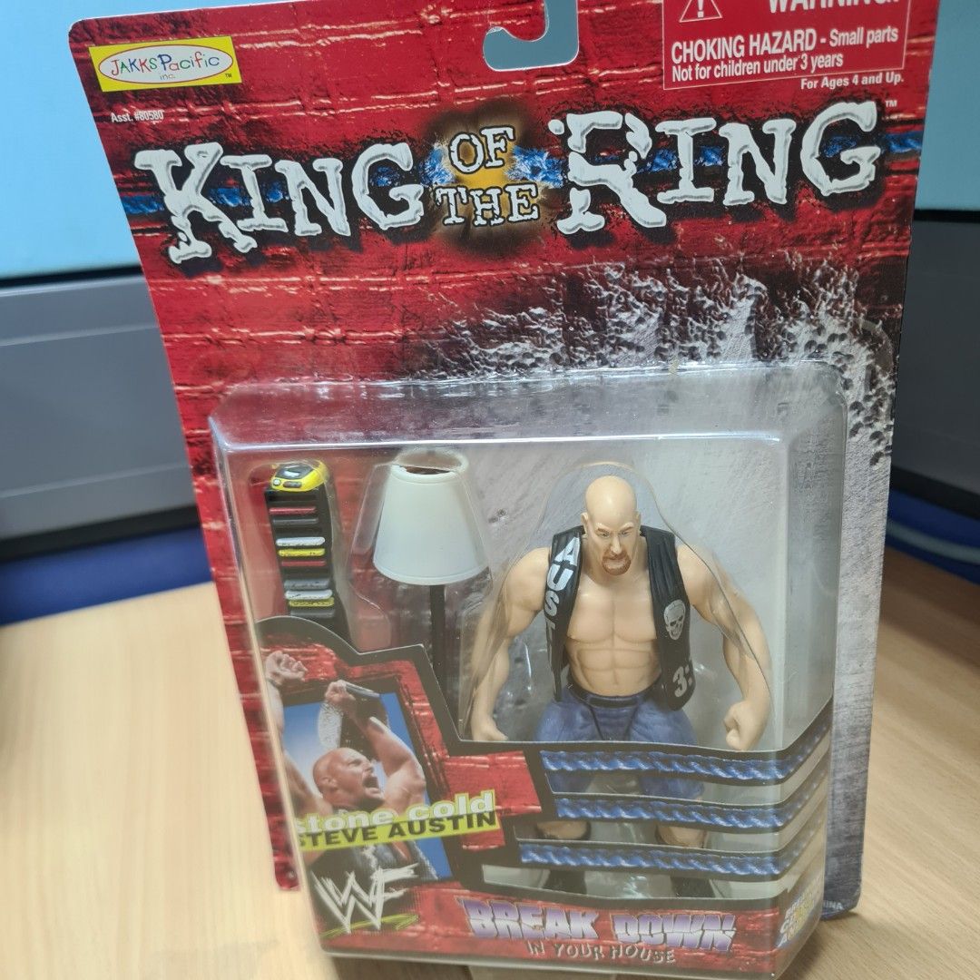 FREE TRACKED SHIPPING AND NEW AND SEALED! Vintage 1999 WWF WWE Jakks Pacific King of the Ring ...