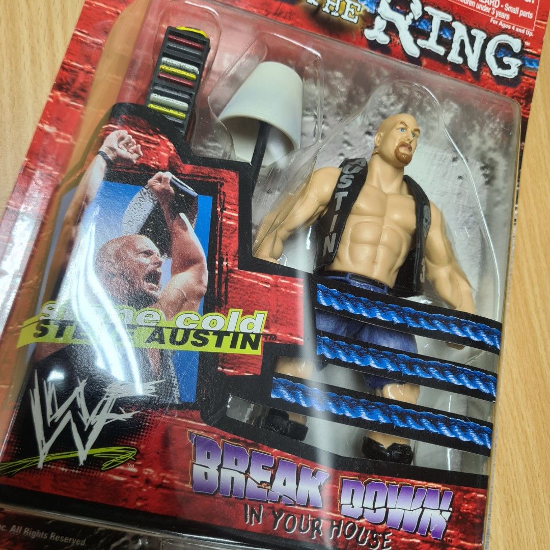 FREE TRACKED SHIPPING AND NEW AND SEALED! Vintage 1999 WWF WWE Jakks Pacific King of the Ring ...