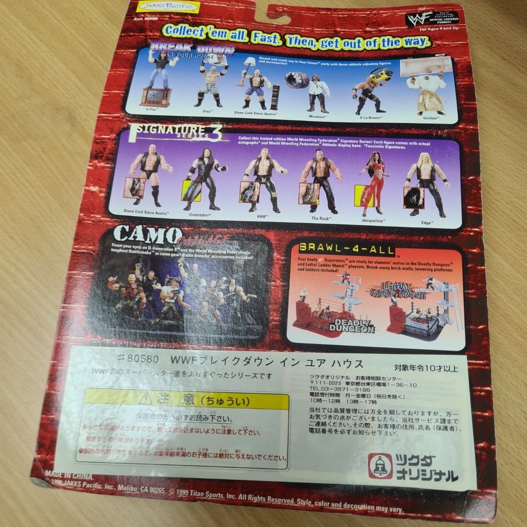 FREE TRACKED SHIPPING AND NEW AND SEALED! Vintage 1999 WWF WWE Jakks Pacific King of the Ring ...