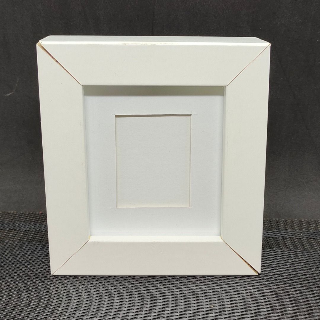 Freestanding White Wooden Photo Frame Box, Furniture & Home Living ...