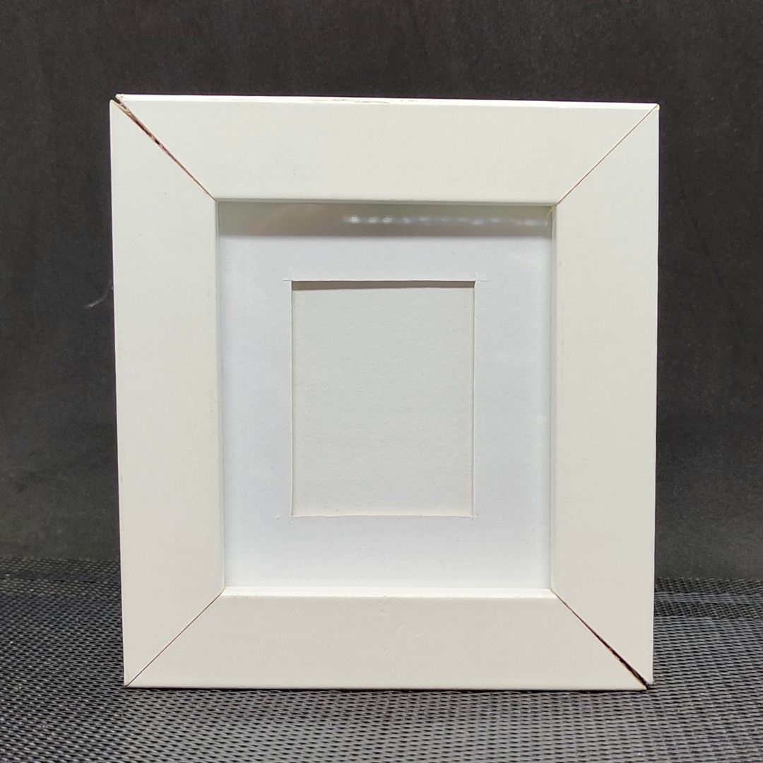 Freestanding White Wooden Photo Frame Box, Furniture & Home Living ...