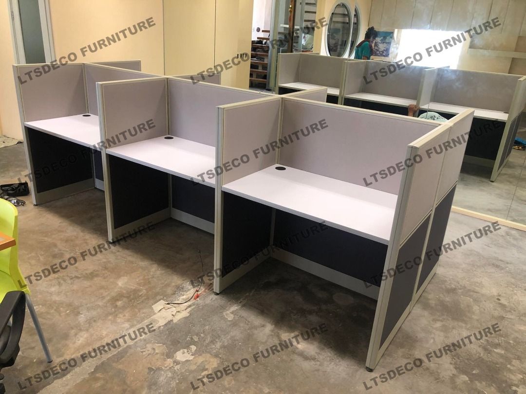 Full fabric workstation table Bpo type cubicles Office furniture and ...