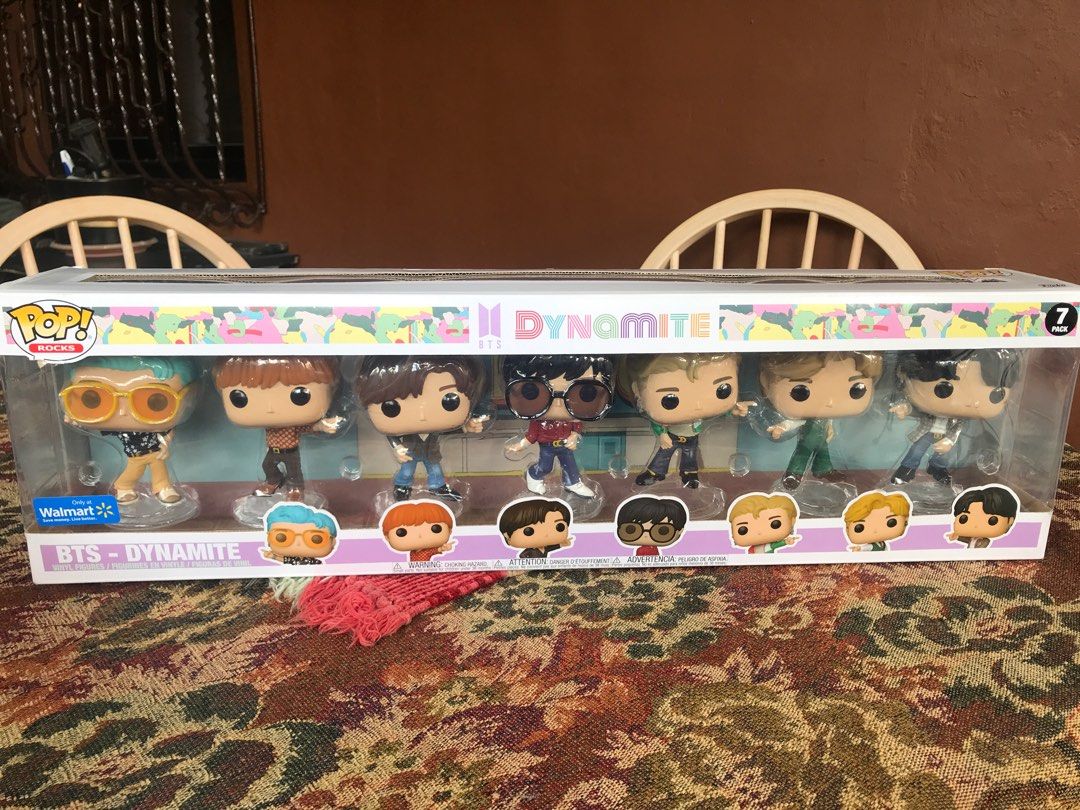 Funko BTS Dynamite 7-Pack Walmart Exclusive, Hobbies & Toys, Toys & Games on Carousell
