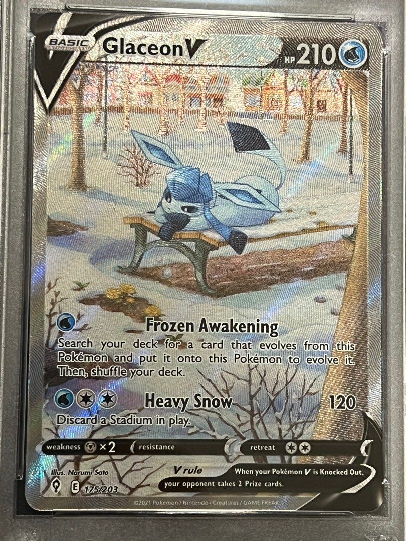 Glaceon V Evolving Skies PSA 10 - AA / Alternate Art, Hobbies & Toys ...