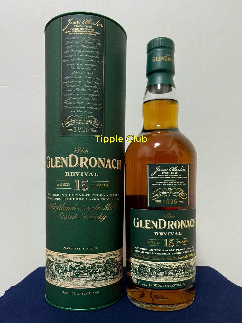 Glendronach 15 YO Revival (2022 Release), Food & Drinks, Alcoholic Beverages on Carousell