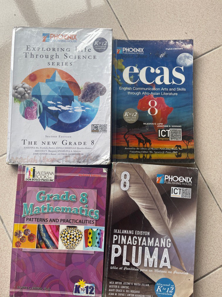 GRADE 8 textbooks K-12, Hobbies & Toys, Books & Magazines, Textbooks on Carousell