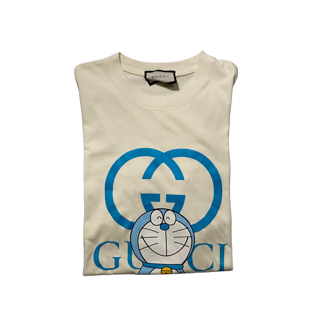 GUCCI (DORAEMON) TEE, Men's Fashion, Tops & Sets, Tshirts & Polo Shirts ...