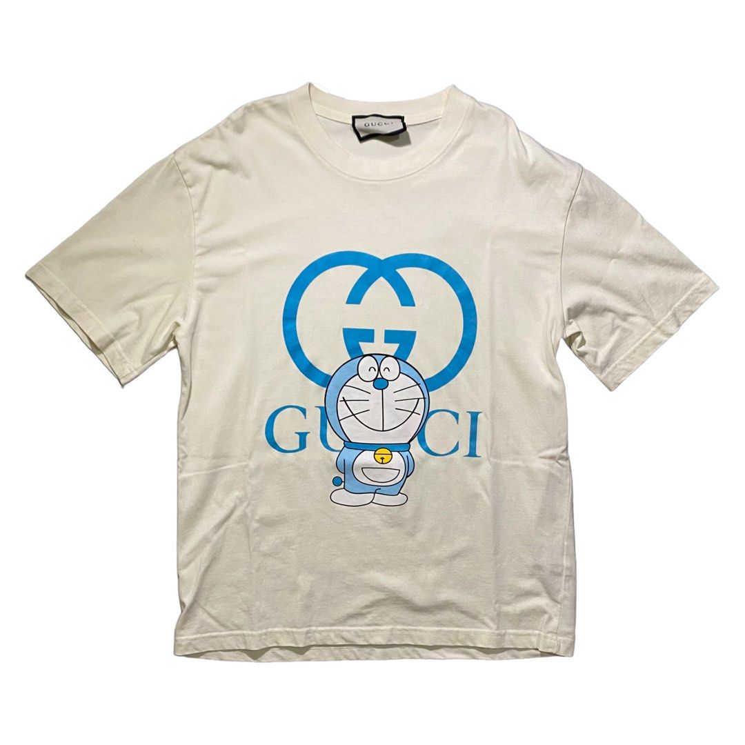 GUCCI (DORAEMON) TEE, Men's Fashion, Tops & Sets, Tshirts & Polo Shirts ...