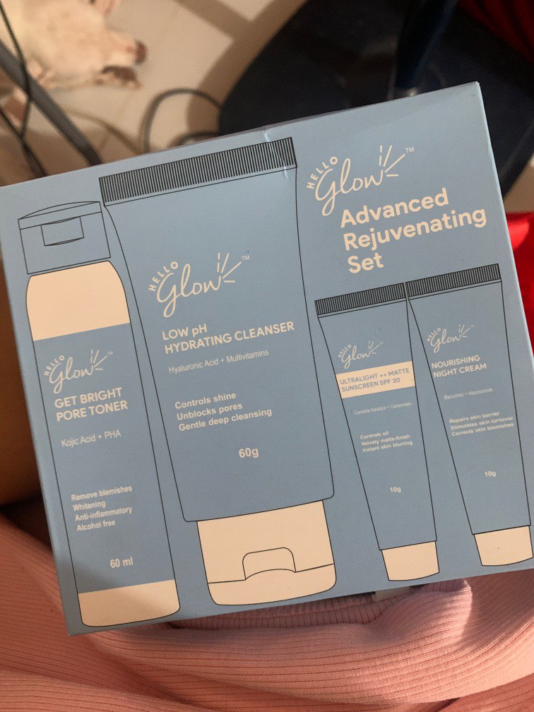Hello Glow Advanced Rejuvenating Set, Beauty & Personal Care, Face ...