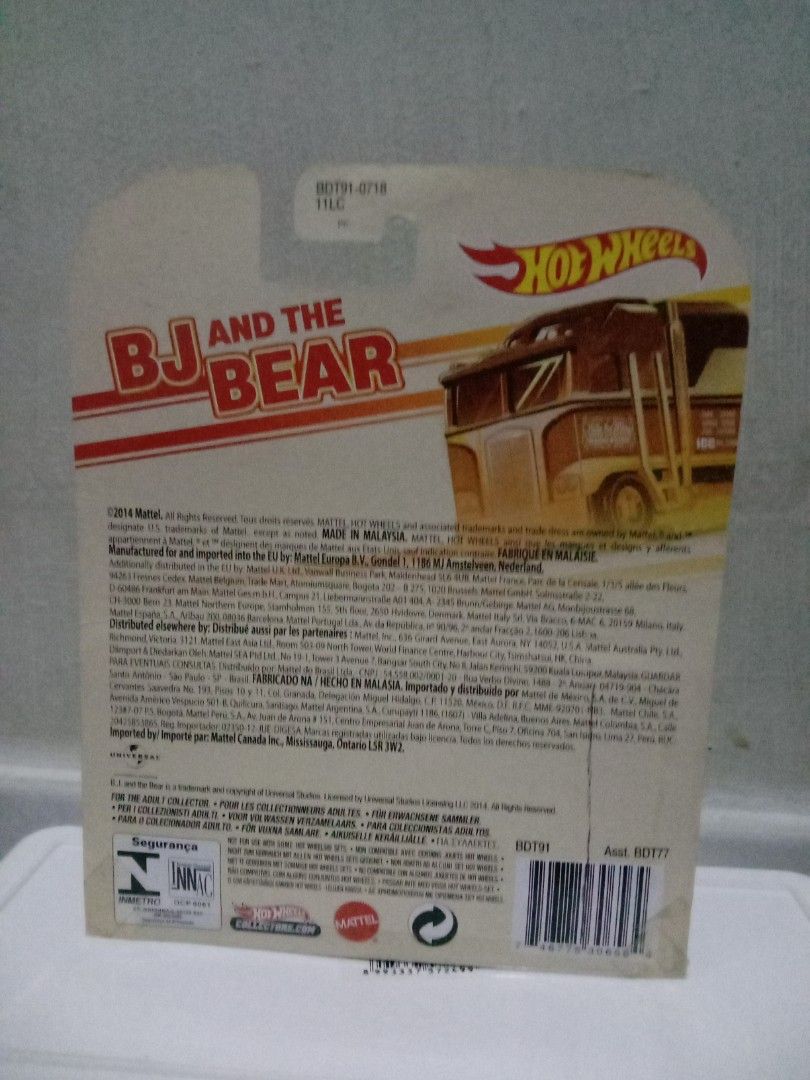 Hotwheels retro bj and the bear truck, Toys & Collectibles, Mainan di ...