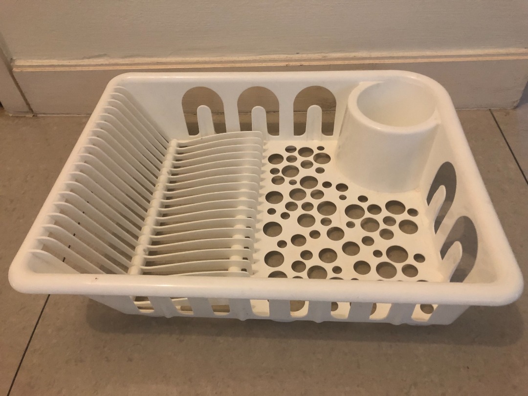 Ikea Kitchen Drying Rack With Tray Plastic Dish Drainer, Furniture ...