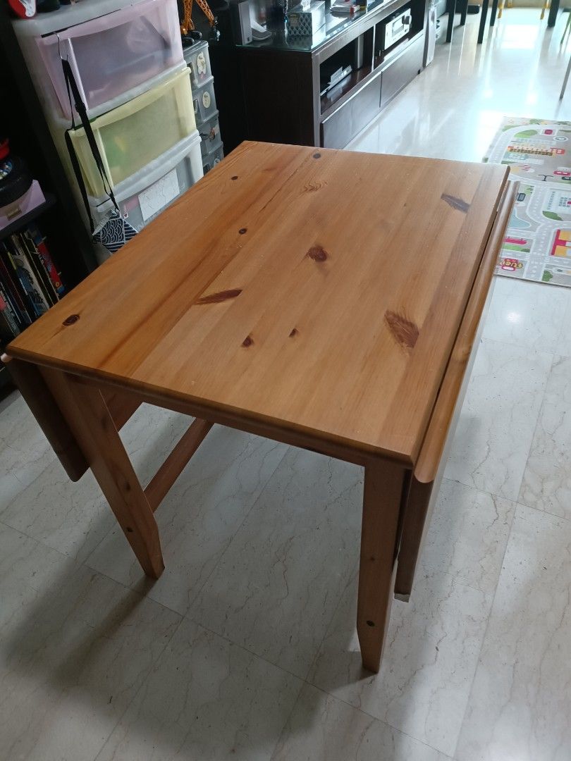 IKEA LEKSVIK drop leaf table for sale, Furniture & Home Living ...