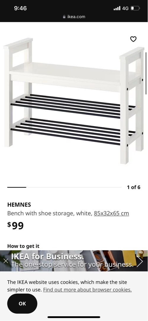 IKEA shoe rack, Furniture & Home Living, Furniture, Shelves, Cabinets ...