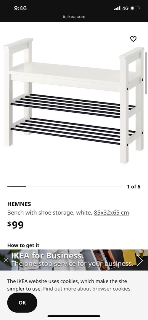 IKEA shoe rack, Furniture & Home Living, Furniture, Shelves, Cabinets ...