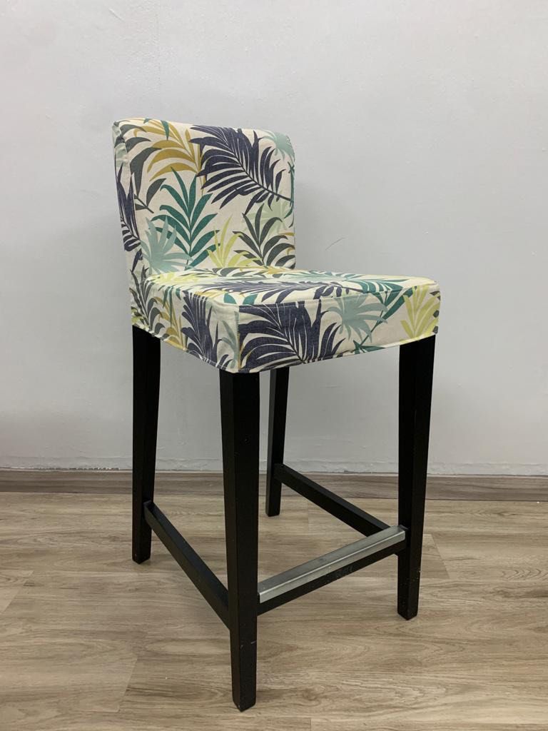 Ikea stool with back rest, Furniture & Home Living, Furniture, Chairs ...