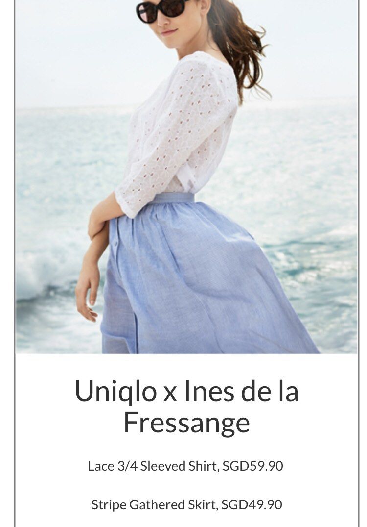 Ines De La Fressange X Uniqlo Linen Blend Balloon Skirt, Women's Fashion, Bottoms, Skirts on ...