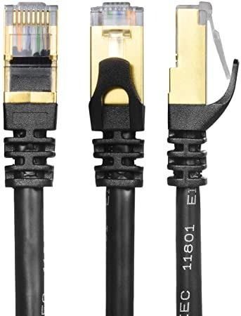 J032) Cat7 Ethernet Cable 2M, Cat 7 Patch Cord Gigabit Network Lan ...