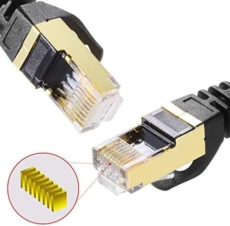 J032) Cat7 Ethernet Cable 2M, Cat 7 Patch Cord Gigabit Network Lan ...