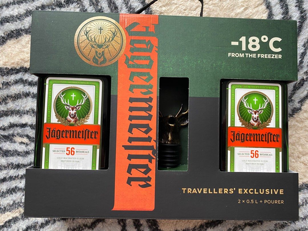 Jagermeister +pourer gift box, Food & Drinks, Alcoholic Beverages on ...