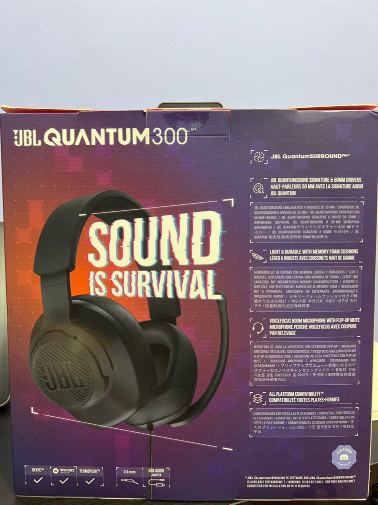 JBL Quantum 300, Audio, Headphones & Headsets on Carousell