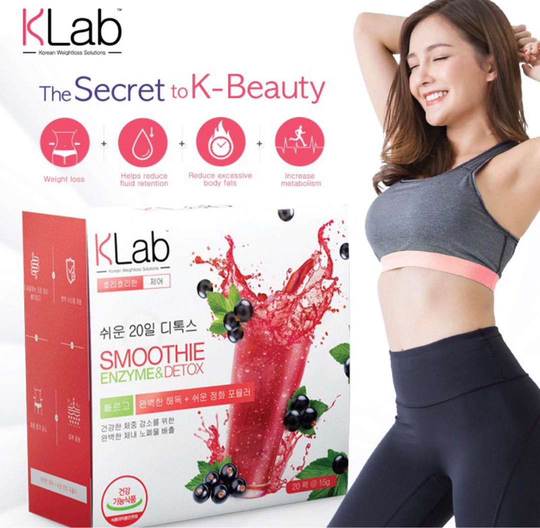 KLab Slim Shake Smoothie Enyzme & Detox, Beauty & Personal Care, Bath & Body, Body Care on Carousell