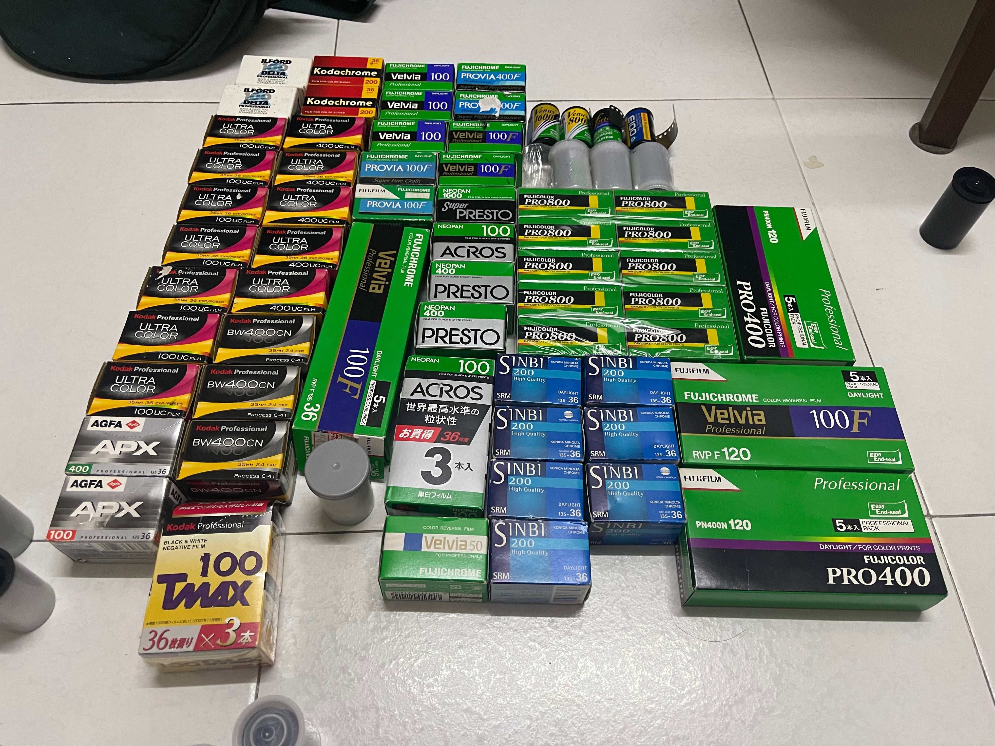 Kodak Fujifilm Agfa Konica Minolta 35mm 120 Medium Format Expired Film ...