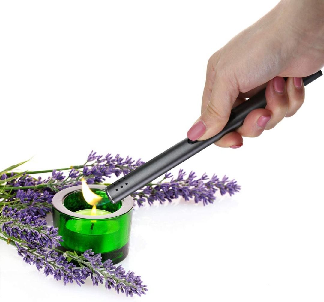 Lighter Refillable Long Windproof Lighter Jet Flame Safety Lighter ...