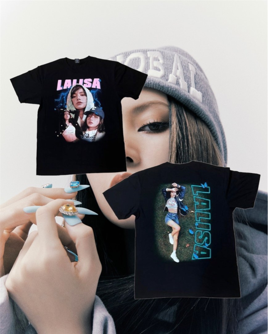 LISA BLACKPINK RAP TEE, Men's Fashion, Tops & Sets, Tshirts & Polo ...