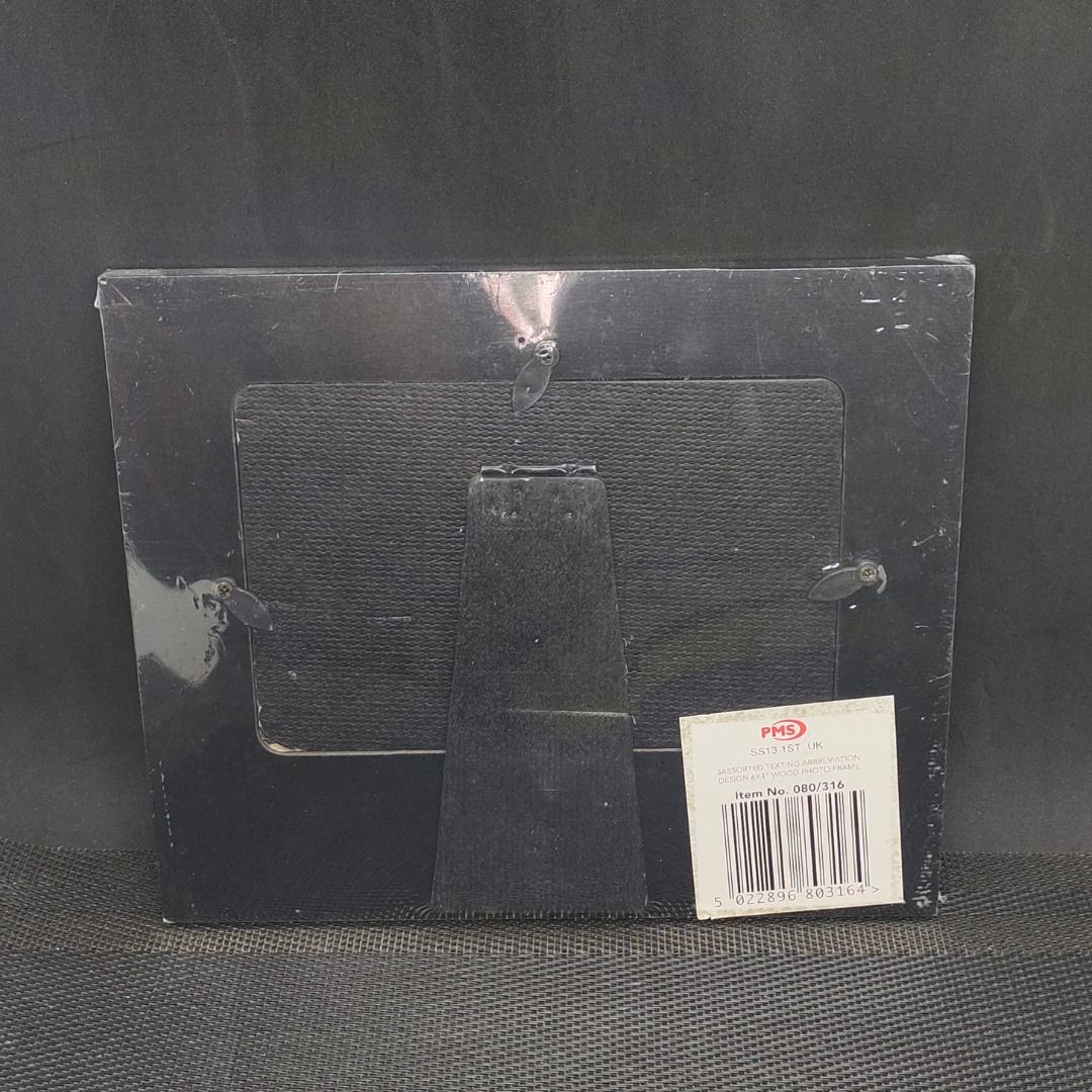 LOL Laugh Out Loud Stenciled Wood Photo Frame, Furniture & Home Living ...