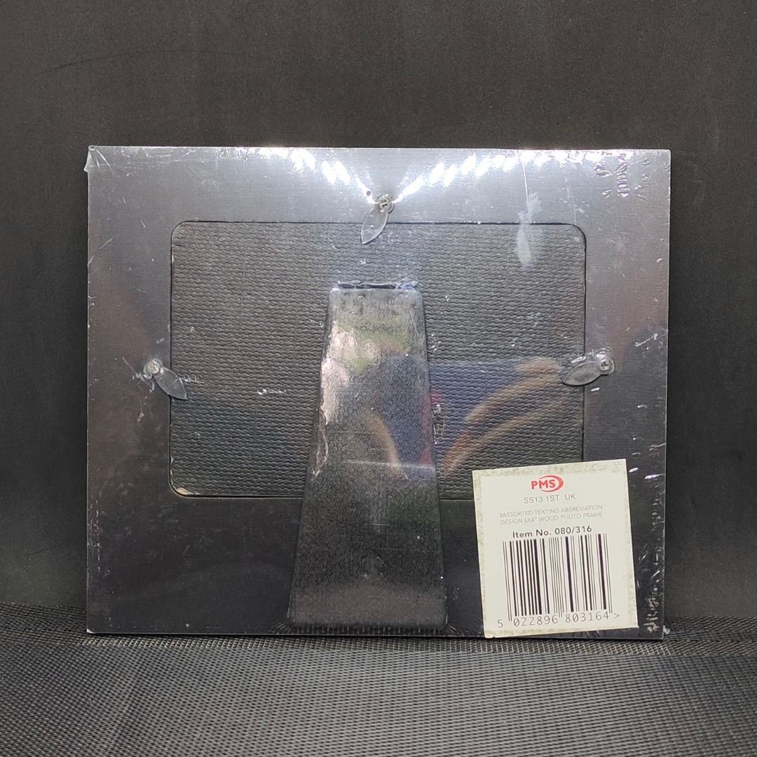 LOL Laugh Out Loud Stenciled Wood Photo Frame, Furniture & Home Living ...