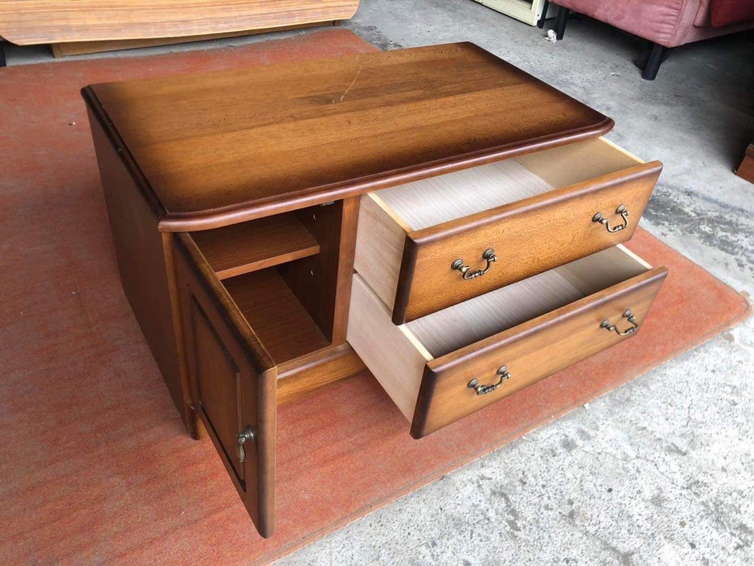 Low Lateral / Long Low Bedside Drawer L 33 1/2" x W 18" x H 18" All ...