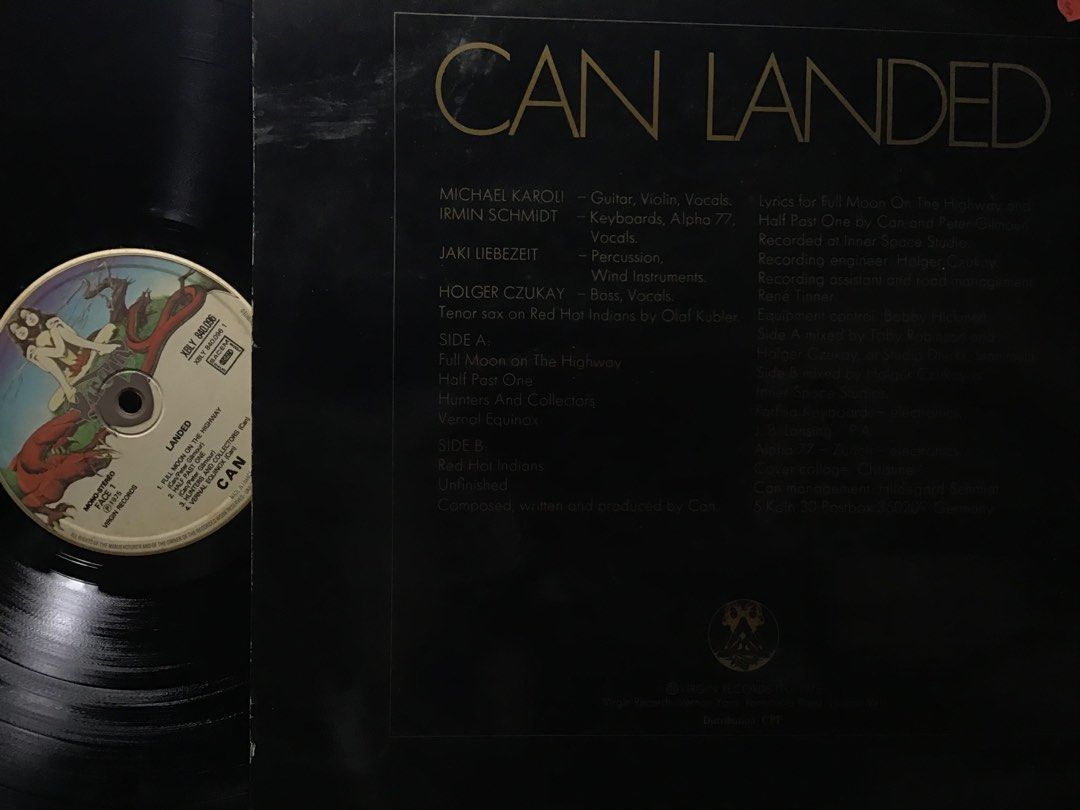 LP Can - Landed OOP VINYL RECORD Anubis Classic Prog Rock Piring Hitam ...