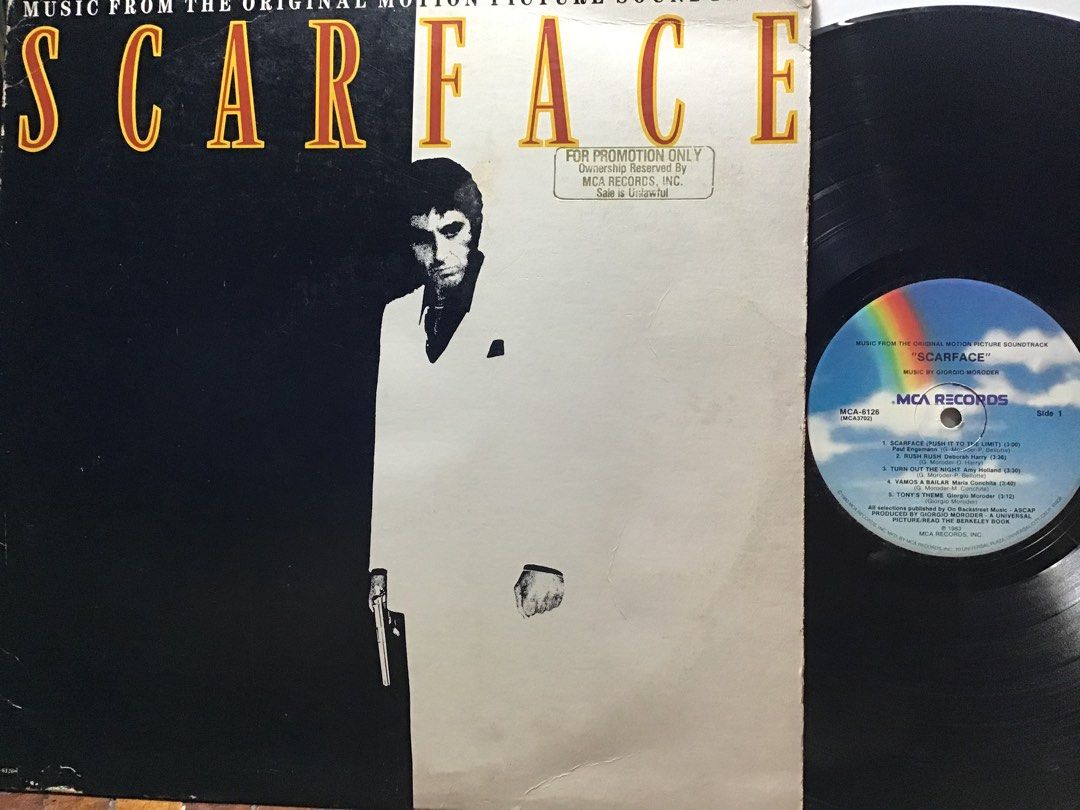 LP Scarface OST - Giorgio Moroder Debbie Harry OOP USA PROMO VINYL ...