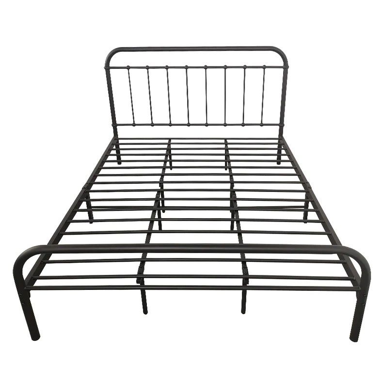 Mandaue Foam Kumi Metal Matt Black Bed Frame, Furniture & Home Living ...