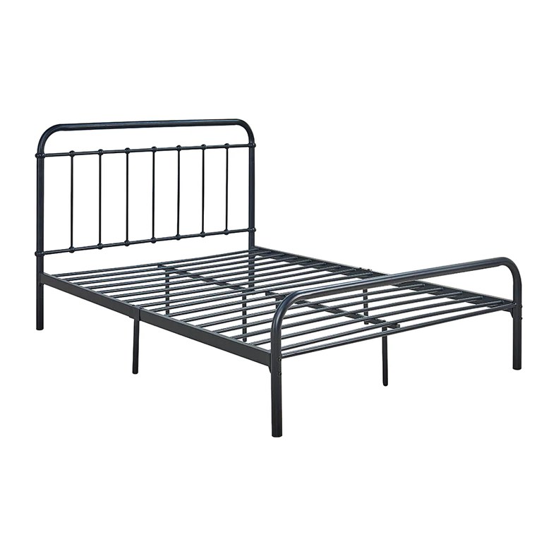 Mandaue Foam Kumi Metal Matt Black Bed Frame, Furniture & Home Living ...