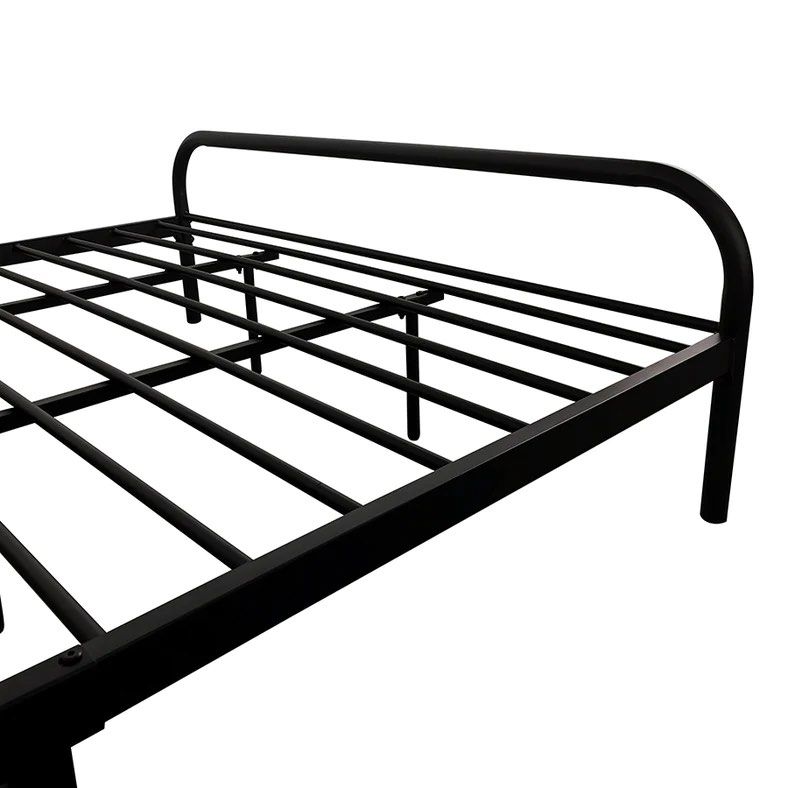 Mandaue Foam Kumi Metal Matt Black Bed Frame, Furniture & Home Living ...