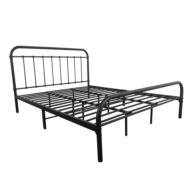 Mandaue Foam Kumi Metal Matt Black Bed Frame, Furniture & Home Living ...