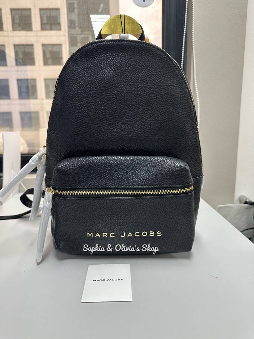 Marc Jacobs Large Back Pack Leather, Women's Fashion, Bags & Wallets ...
