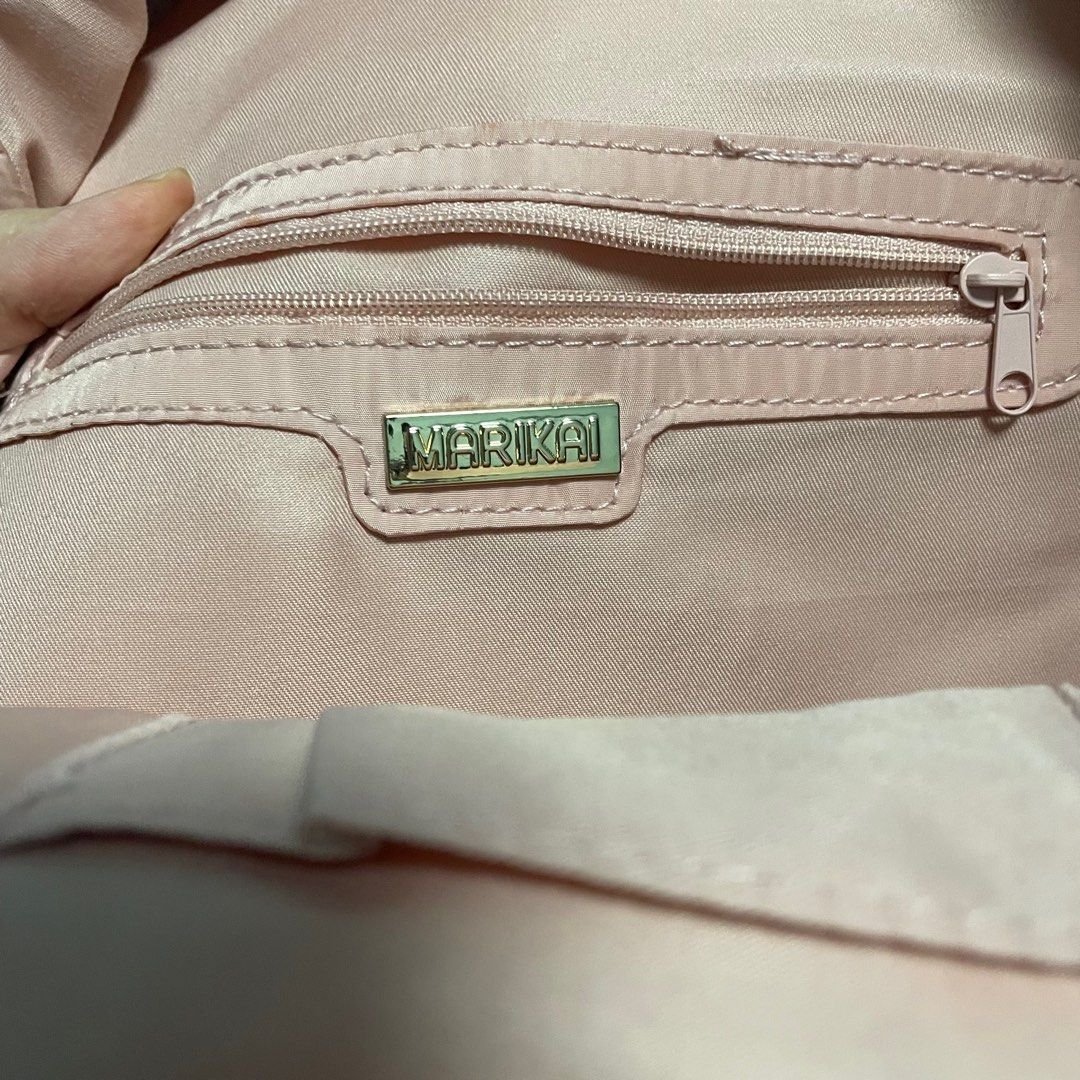 Marikai Puffy pink backpack bag pack light pastel korean ladies girly ...