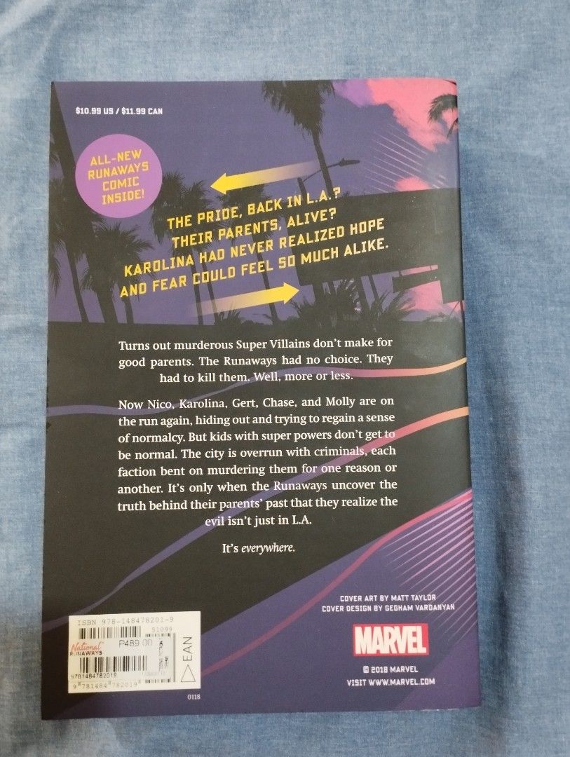 (Marvel) Runaways: An Original Novel by Christopher Golden, Hobbies ...