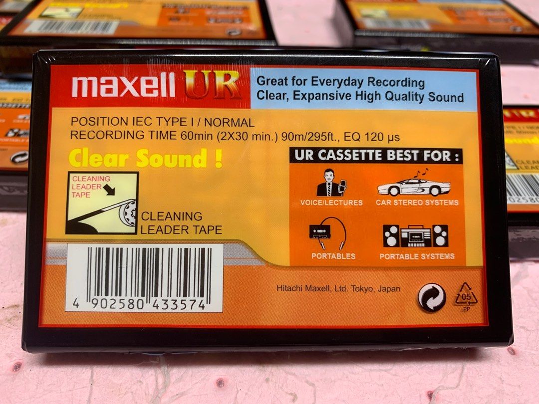 Maxell Original Blank Cassette Tape C60 (10pcs.), Hobbies & Toys, Toys ...