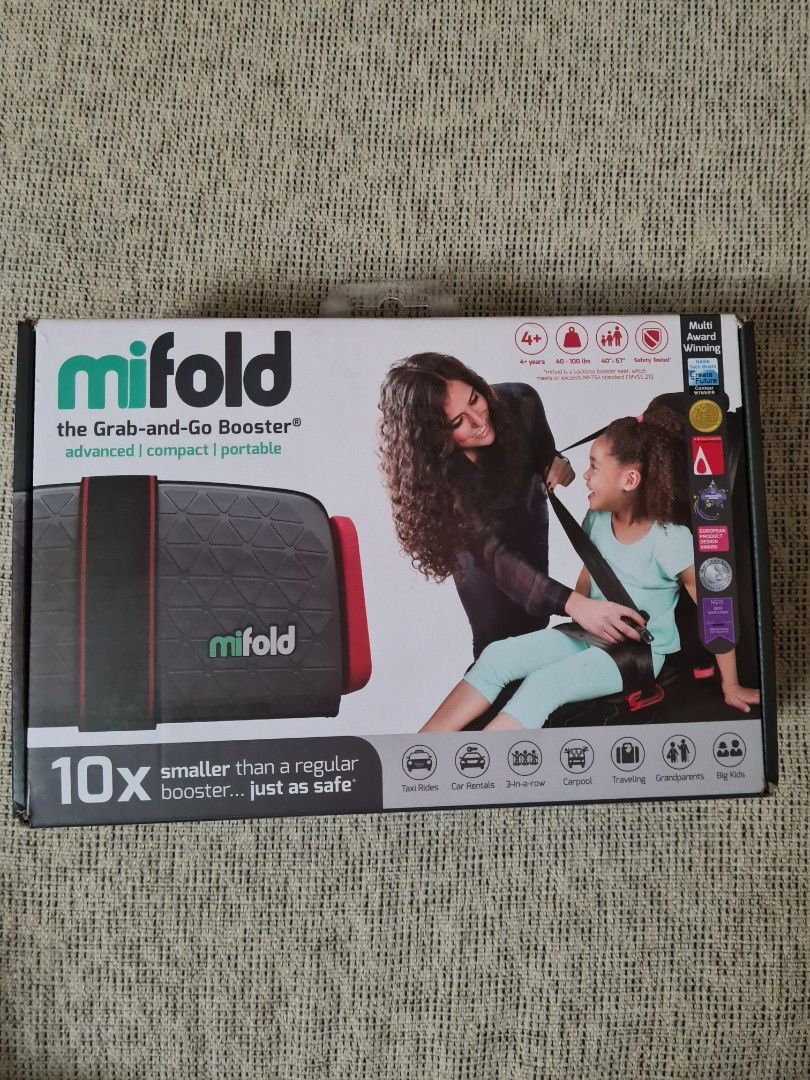 MiFold Grab and Go Booster Seat, Babies & Kids, Going Out, Car Seats on ...
