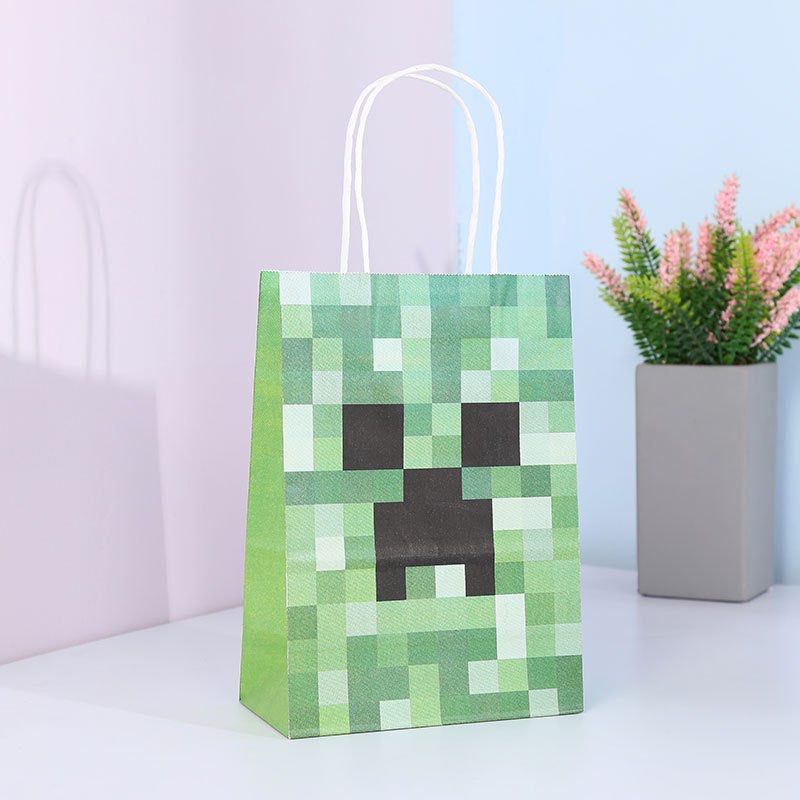 Minecraft paper bag, Hobbies & Toys, Stationery & Craft, Craft Supplies ...