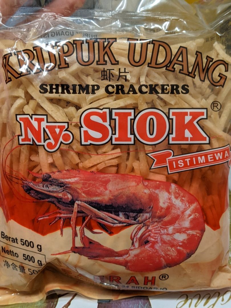 [minor tear] Ny. Siok Prawn Crackers, Food & Drinks, Packaged & Instant ...